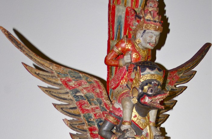 Vishnu riding Garuda Bali